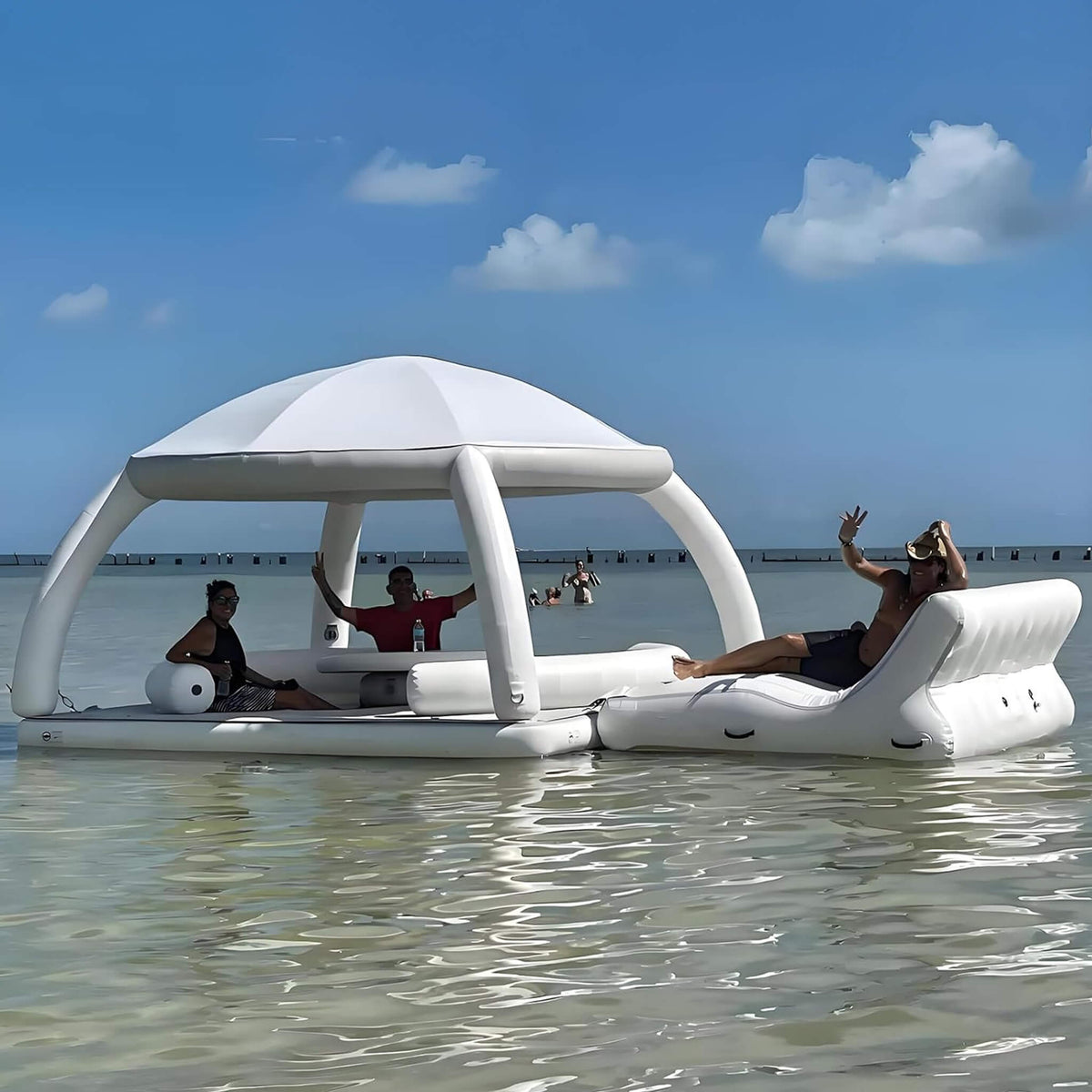 Extra Large Inflatable Floating Dock Platform With Air Pump (SAK91230 ...